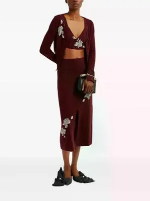 Erdem Embellished Midi Skirt