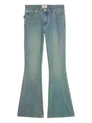 Zadig&Voltaire Eclip Stud-embellished Flared Jeans - Blue