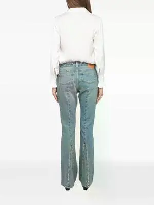 Zadig&Voltaire Eclip Stud-embellished Flared Jeans - Blue