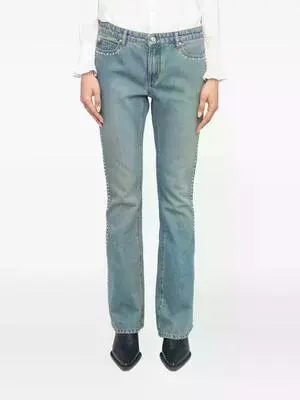 Zadig&Voltaire Eclip Stud-embellished Flared Jeans - Blue