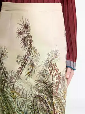 Etro Paisley Jacquard Midi Skirt