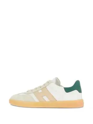 Hogan Panelled Leather Sneakers - White