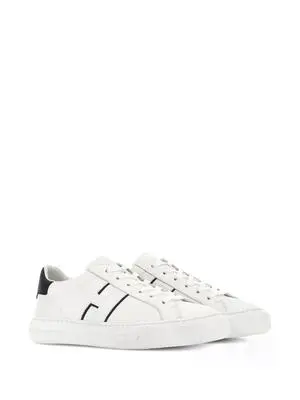 Hogan Rebel Logo-embellished Leather Sneakers - White