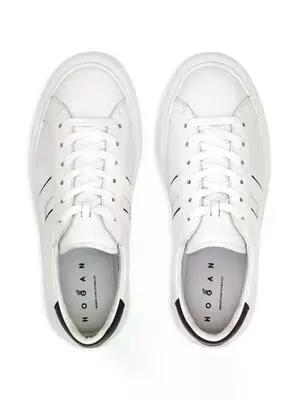 Hogan Rebel Logo-embellished Leather Sneakers - White