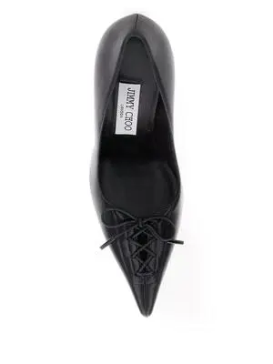 JIMMY CHOO Scarlet Lace-up Pumps - Black