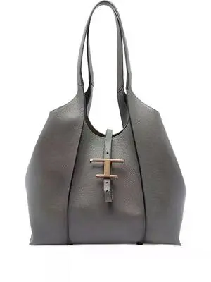 TOD'S T-clasp Leather Tote Bag
