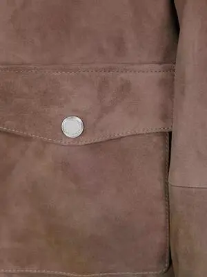 Michael Kors Ribbed-cuff Suede Bomber Jacket