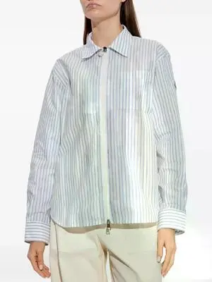 Moncler Striped Zip-up Shirt