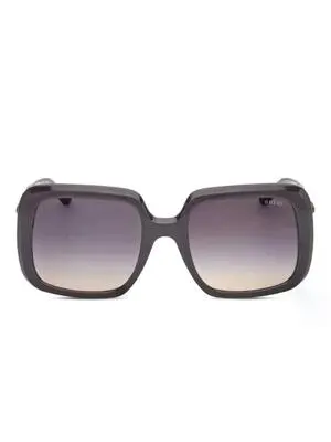 Guess Chain-embellished Square Sunglasses - Black