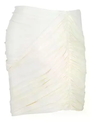 Magda Butrym Ruched Draped Mini Skirt