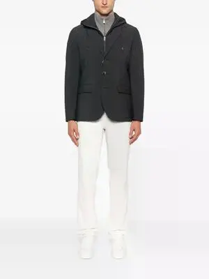 Herno Hooded Blazer - Grey