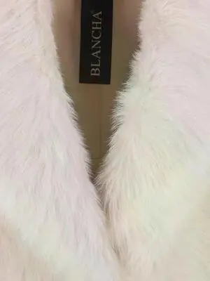 BLANCHA Wide-collar Shearling Coat