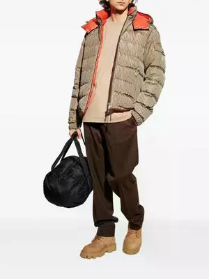 Moncler Logo-patch Trousers - Brown