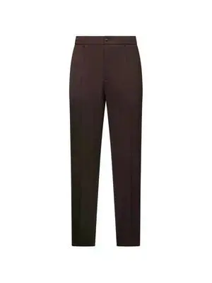 Moncler Logo-patch Trousers - Brown