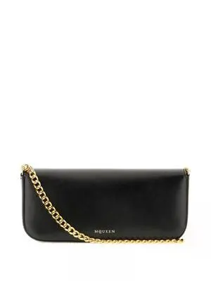 Alexander McQueen Skull Flower Shoulder Bag - Black
