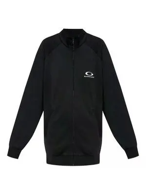 Balenciaga Logo-print Cut-out Sweatshirt