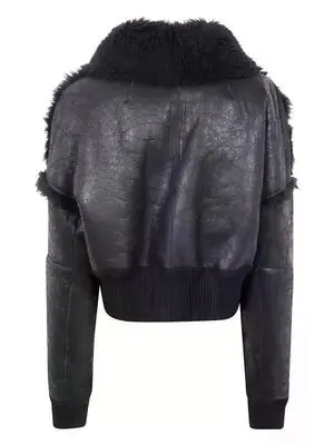 Rick Owens Shearling-collar Zip-front Jacket