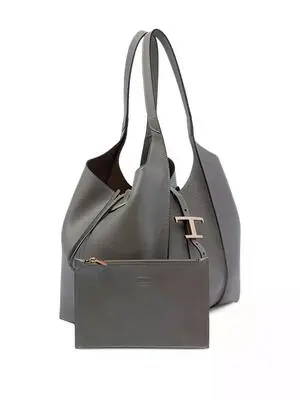 TOD'S T-clasp Leather Tote Bag