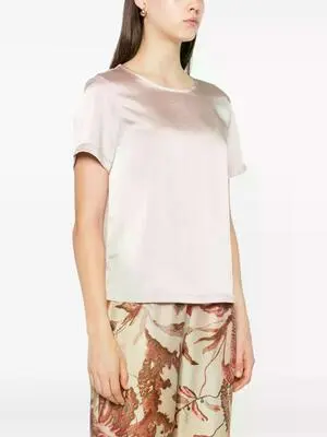Max Mara Keyhole-neck Short-sleeve Top