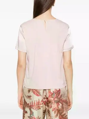 Max Mara Keyhole-neck Short-sleeve Top
