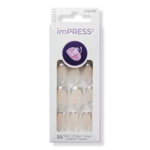 Kiss Impress Design Short Press-on Manicure Nails Sun Chaser