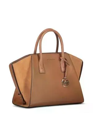 Michael Kors Avril Leather Tote Bag - Brown