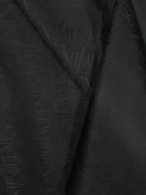 Saint Laurent Logo-jacquard Fringed Scarf