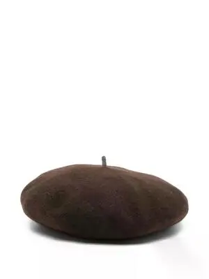 Brunello Cucinelli Wool Beret - Brown