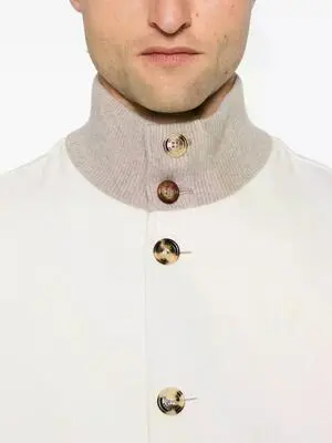 Brunello Cucinelli Button-up Bomber Jacket - Neutrals