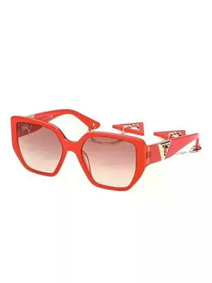 Guess Chain-embellished Geometric Sunglasses