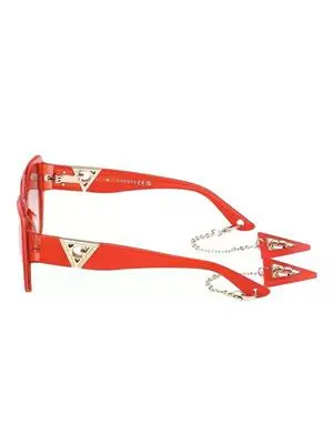 Guess Chain-embellished Geometric Sunglasses