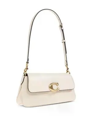 COACH Clasp-detail Leather Shoulder Bag - Neutrals