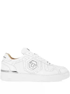 Philipp Plein Crocodile-embossed Logo Trainers