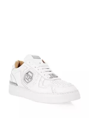 Philipp Plein Crocodile-embossed Logo Trainers