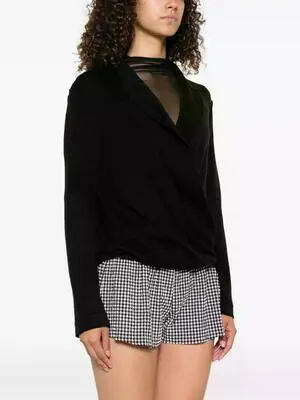 R13 Wrap-effect Top