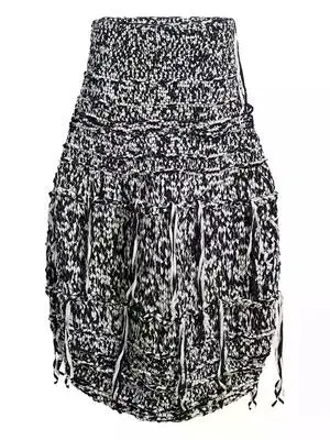 KHAITE Inna Tiered Skirt