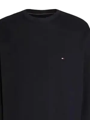 Tommy Hilfiger Logo-embroidered Crew-neck Jumper - Blue