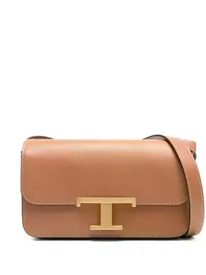 TOD'S Leather Crossbody Bag - Brown