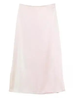 Max Mara Satin-finish Midi Skirt - Neutrals