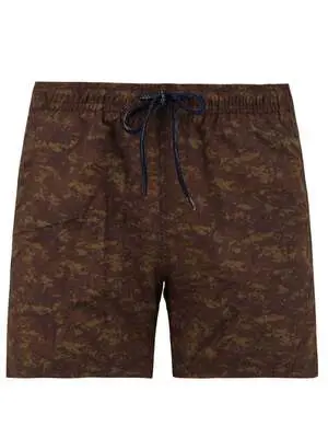 DRUMOHR Printed Swim Shorts - Brown