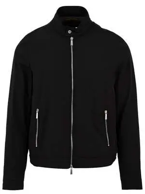 MOORER Zip-up Jacket - Black