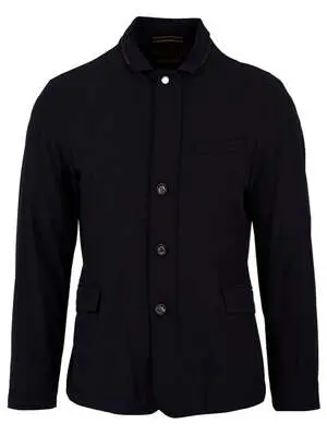 MOORER Button Detailed Jacket - Blue