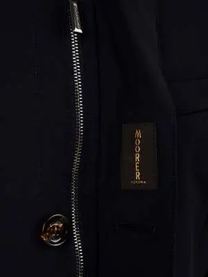 MOORER Button Detailed Jacket - Blue