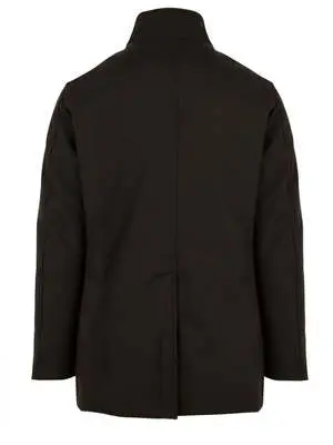 MOORER Coat With Removable Hood - Deep Brown