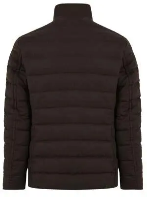 MOORER Button Detailed Down Jacket - Brown
