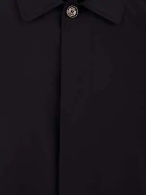 MOORER Classic Collared Coat - Blue
