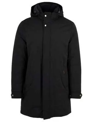 MOORER Coat With Zipper And Snap Button Closure
