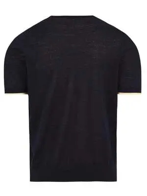 DRUMOHR Two-tone Crew Neck Sweater - Navy/luna