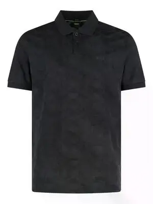 BOSS Patterned-jacquard Polo Shirt
