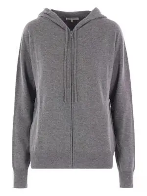 THE ROW Drawstring-hood Zip-front Cardigan